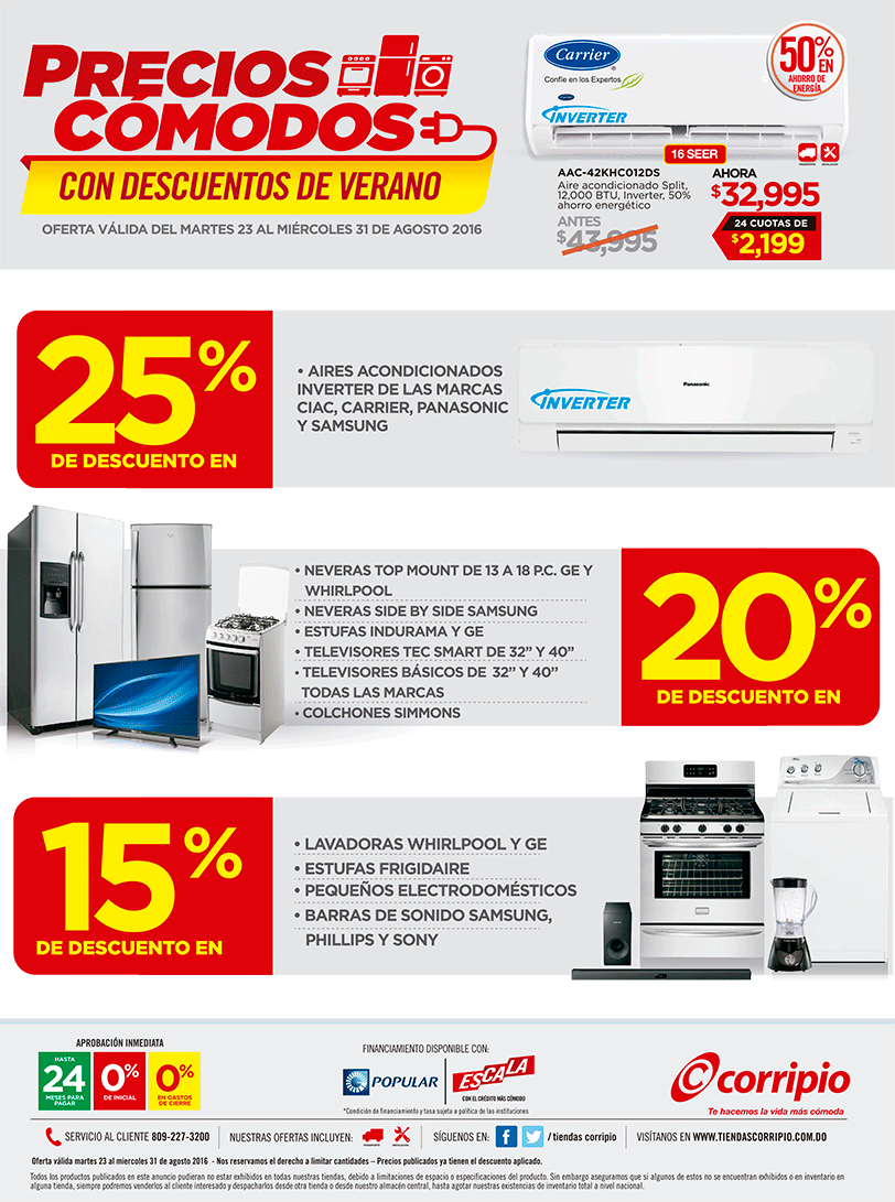 Tiendas CORRIPIO :: Precios Cómodos Con Descuentos de Verano